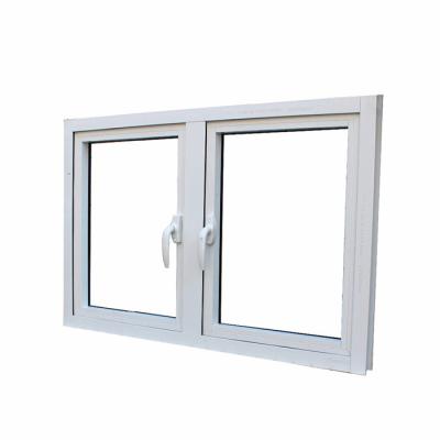 China Energie-thermische break upvc drievoudig geglazuurd passief huis Vensters met hangende gordijn type Te koop