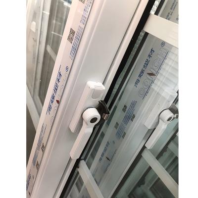 Cina Finestra in PVC a doppio vetro in stile aperto scorrevole per casa moderna in vendita