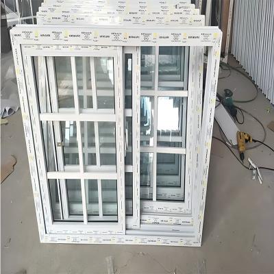 Cina Custom USA Design Stile Minimalista Slide Finestre PVC Finestra doppia vetro Finestre in vendita