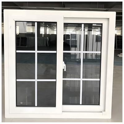 Cina Custom USA Design Stile Minimalista Slide Finestre PVC Finestra doppia vetro Finestre in vendita