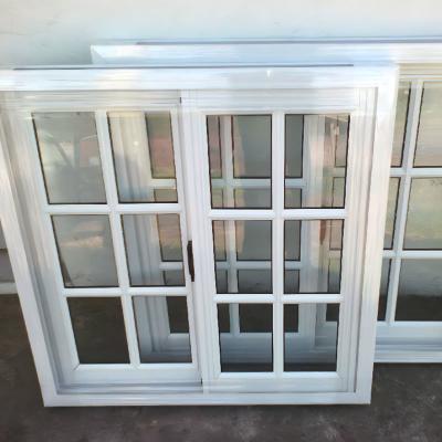 Cina Custom USA Design Stile Minimalista Slide Finestre PVC Finestra doppia vetro Finestre in vendita