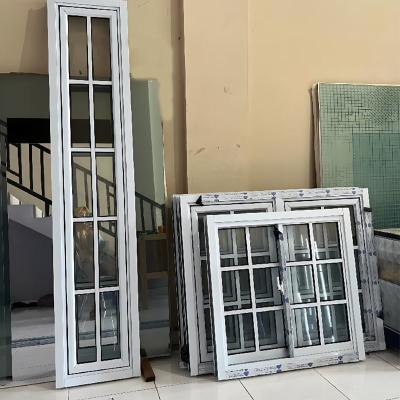 Cina Custom USA Design Stile Minimalista Slide Finestre PVC Finestra doppia vetro Finestre in vendita