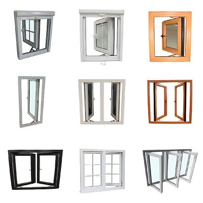 Cina Mercato americano Finestra scorrevole in vetro temperato a cornice in PVC con tenda appesa in vendita