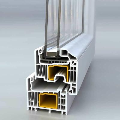 China Glijdend dubbele glazen ramen met grill ontwerp Op maat gemaakte Upvc Andere ramen Te koop