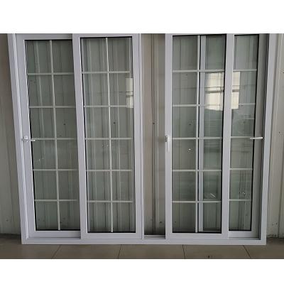 Cina Finestra scorrevole in upvc standard americano con vetro temperato e materiale di telaio in PVC in vendita