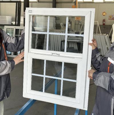 Cina Finestra di vinile singolo appesa su misura con hardware e materiale di rete per schermo in fibra di vetro in vendita