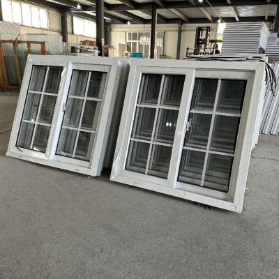 Cina Finestre in vetro su misura Upvc Vinyl Single Double Glazed Sliding Pvc Finestre Con Griglie in vendita