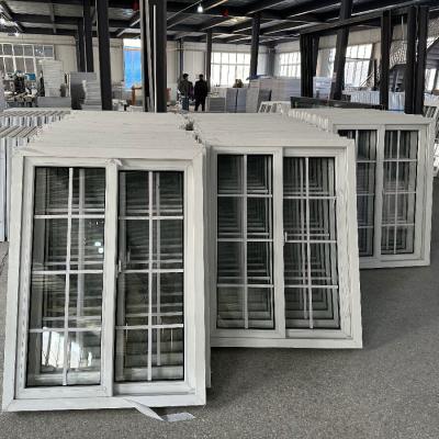 Cina Finestre in vetro su misura Upvc Vinyl Single Double Glazed Sliding Pvc Finestre Con Griglie in vendita