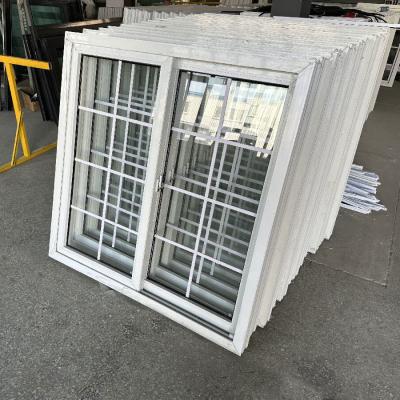 Cina American Upvc Windows Postmodern Design Uragano Impatto Finestre scorrevoli con griglie in vendita