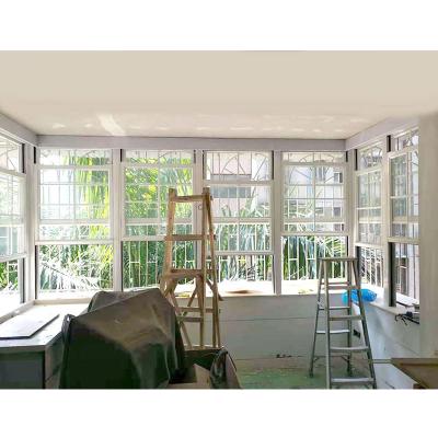 China Plastic Frame Durable American Style Upvc Vinyl Double-Hung Windows And Doors Profiles for sale