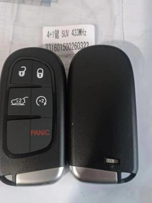 Cina 4+1Btn GQ4-54T 68141580AF 4A Chip 433MHz Smart Control Car Key Per Jeep Cherokee 2014-2019 in vendita