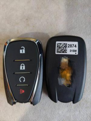 Cina Chiave a distanza intelligente per il 2021-2023 Chevrolet Equinox Trax 13522874 HYQ4AS 315MHz 4 Button in vendita