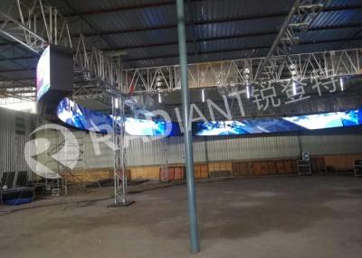 China Curved led display screen foe advertising full color high brightness manufacture in shenzhen for sale