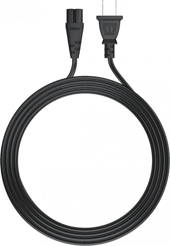 12ft Electric Power Cord 2 Prong Ac Wall Plug 2 Slot Led Lcd 0