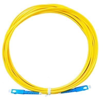 China Enig van het het Flardkoord van de Wijze Simplexvezel Optisch Sc UPC 3.0mm G657A for sale