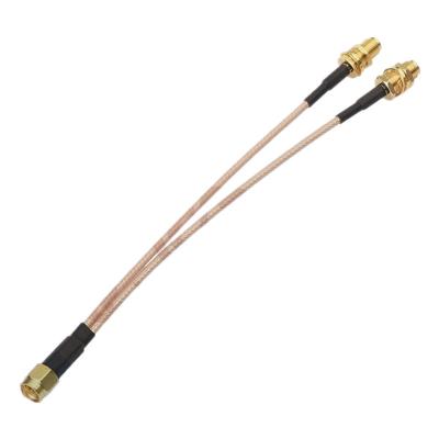 China RF Cable Assemblies with PTFE Insulator and 0.81/1.13/1.37mm Cable for sale