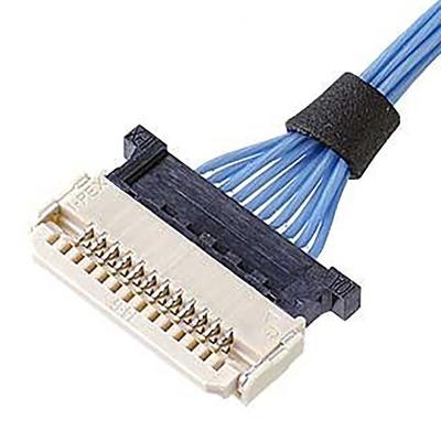 China Horizontal Ipex Micro Coaxial Cable 0.5mm Pitch DW-5 20598-008T-02 Receptacle Plug 8 Pin for sale