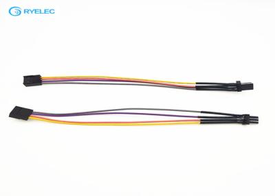 China Black 4 Pin 2.54mm Custom Wire Harness Pressing / Soldering Types Available for sale