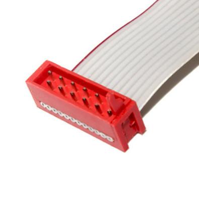 China UL2651 12 Pin Ribbon Cable, 30AWG Idc Connector Cable 1.27mm Pitch Te koop