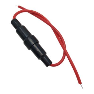China 5x20mm Inline Fuse Holder with 22AWG Cable and 250V Rating for Automotive and Marine Applications for sale