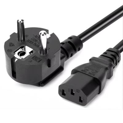 China European Standard 3 Pin Power Cord with Fireproof Material for Laptop and PC AC Adapters for sale