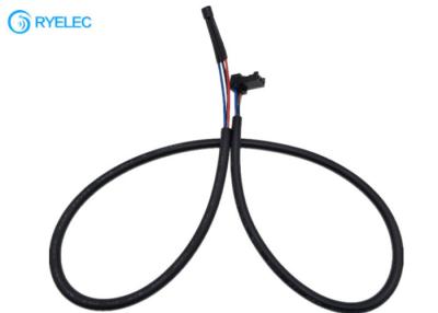 China 3Pin IDC Female 2.54mm To Tepmerature Sensor Connector Wiring Harness For 24AWG PVC Cable for sale