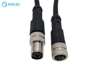 La aviación impermeable de M8 4P moldeó masculino al enchufe femenino al cable de extensión de la antena del zócalo