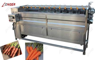 China Commercial automatic stainless steel fruit & vegetable washing and peeling machine for sale for sale