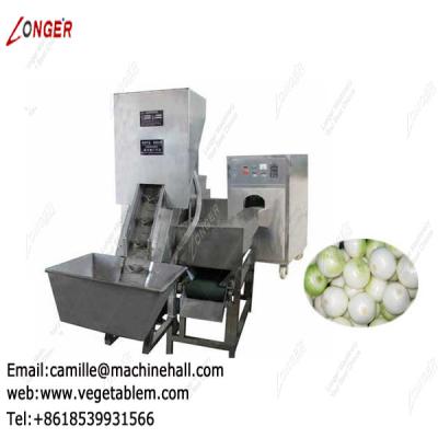 China Commecial Onion Processing Machine Line|Onion Peeling and Cutting Machine for sale