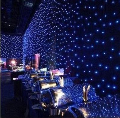 Cina Homei vendita calda blu bianco led tenda stellare per la decorazione del matrimonio sfondo in vendita