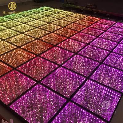 Cina Specchio 3D senza fili Gipsophila stellato Magnetico LED Pavimento da ballo per discoteca in vendita