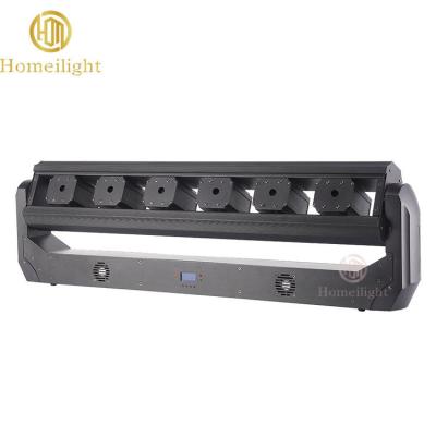 China Draagbare DMX512 laserlicht 6 ogen RGB laserstraal bewegende hoofd laserlicht Te koop