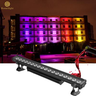 Cina 14x30W LED Wall Washer per matrimonio Bar Hall Night Club Acqua resistente all'alluminio RGB3in1 Edificio luce in vendita