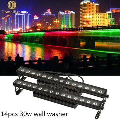 China 14pcs 30W Alto brilho Pixel Bar LED IP65 Lâmpada de Lava-parede à prova d'água exterior à venda