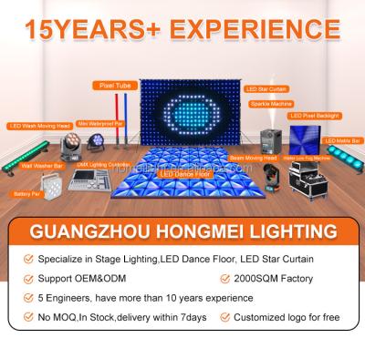 Cina 15W 4in1 RGBW LED Zoom Beam Wash Moving Head Lighting 6000K in vendita