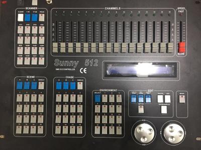 Cina Sunny 512 Controller DMX 512 Console Pro Stage Lighting con MA Command Wing in vendita
