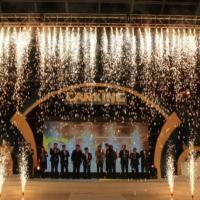 China Waterfall Firework Machine Stage Spark Flame Machine For Wedding Party Performance for sale
