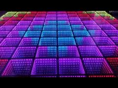 Warme verkoop Light Up LED Dansvloer Huwelijk Draagbare LED 3D Spiegel Dansvloer