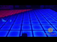 Black Surface LED DJ Style Mirror Dance Floor para música no BAR/Disco Night Light