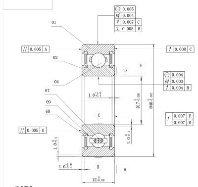 China MEGE 180203 (6203-2RS) P4 Deep Groove Ball Bearing for sale