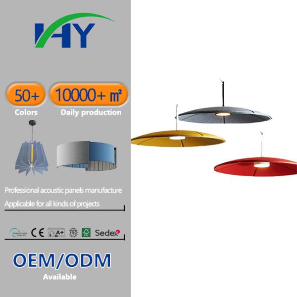 Quality Eco Friendly Acoustic Lighting For Office Space Devoration Sound Absorbing Lighting for sale