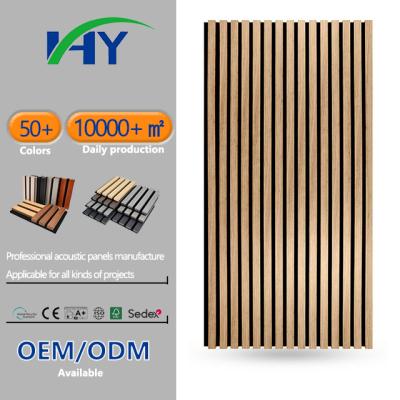China Ripple Wood Slat Acoustic Panel For Bedroom Decoration Customized for sale