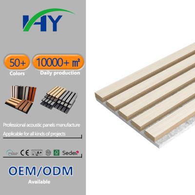 China Villa Style Customized Pearl Wood Slat Acoustice Panel for Home Renovation for sale