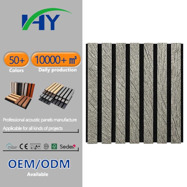 Quality Arrow Figurd MDF Wood Slat Acoustic Panel For Office Building Decoration for sale