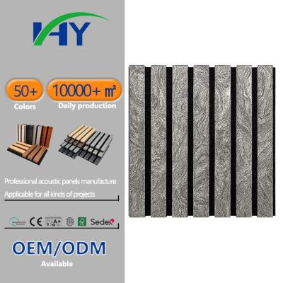 China Silver Ebony Burl Wood Slat Acoustic Panel Eco Friendly For Home Decora for sale