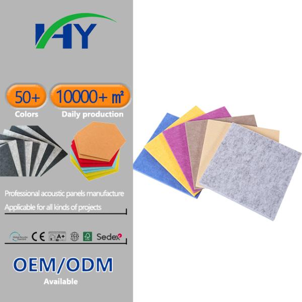 Quality Modern PET Acoustic Panels Eco Friendly For Living Room Decor for sale