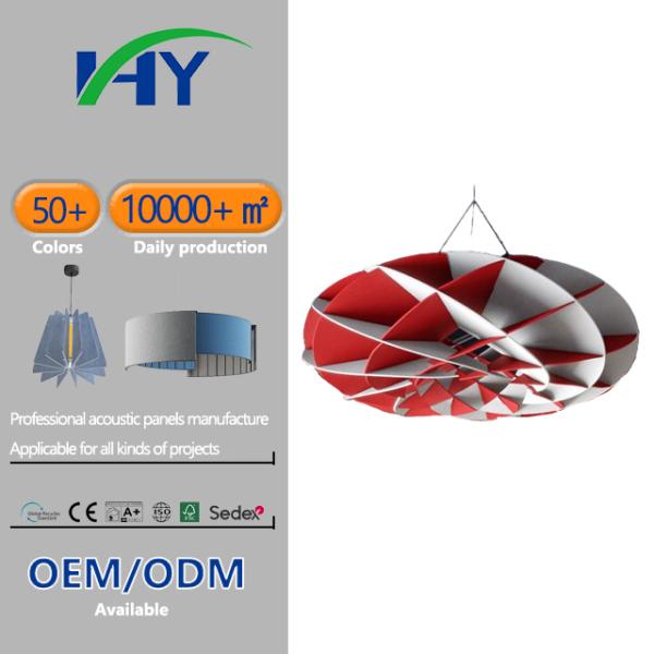 Quality Home Decoration PET Acoustic Lighting Sound Absorption Eco-Friendly for sale