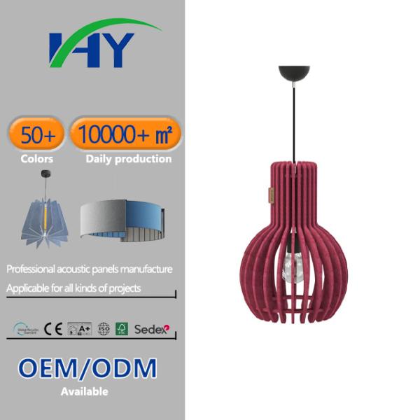 Quality Aesthetic Customized Acoustic Lighting for Ceiling Decoration PET for sale