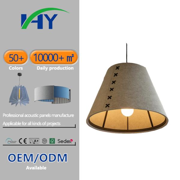 Quality Ceiling Decor Eco PET Acoustic Lighting for Home Decoration Sound Absorption for sale