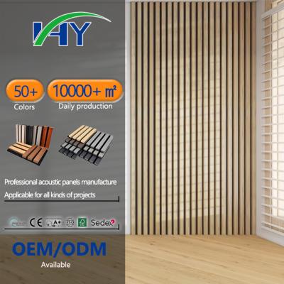 China White Oak Wood Slat Acoustic Panel Aesthetic Sound Proofing for sale